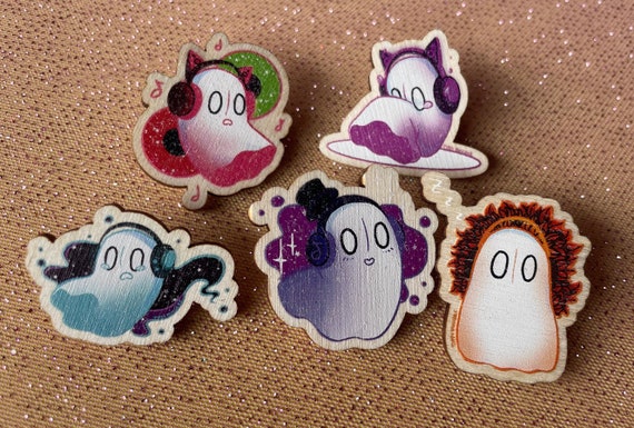 Napstablook Undertale Cute Ghost Wooden Pin Ooooooooo - Etsy