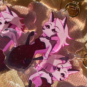 Helluva Boss Loona Keychain Glitter ! - Etsy