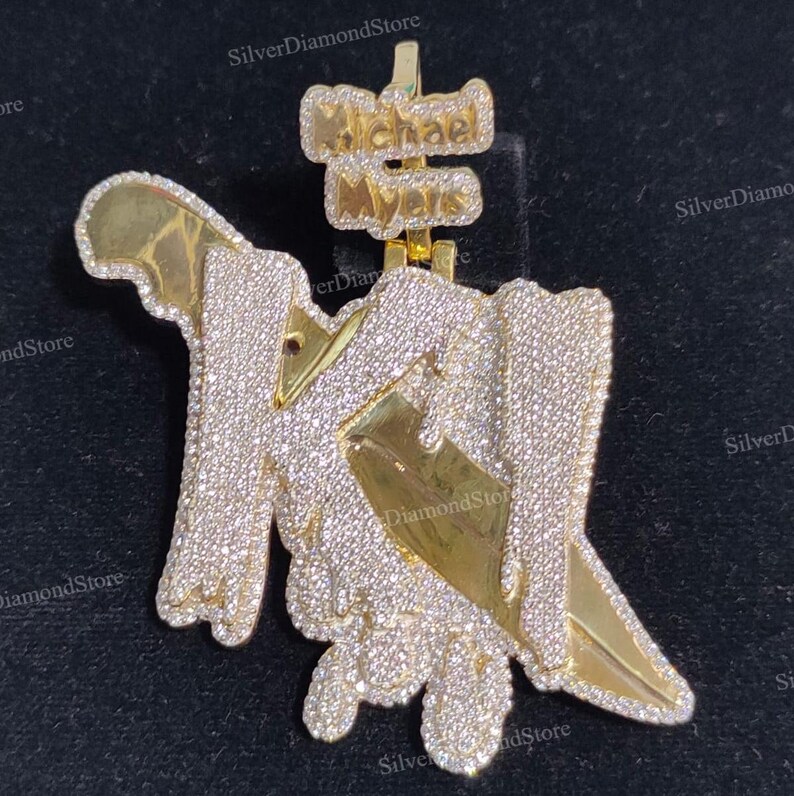 Personalized Name/letter With Symbol Pendant, Rapper Pendant for Men ...