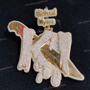 Personalized Name/letter With Symbol Pendant, Rapper Pendant for Men ...