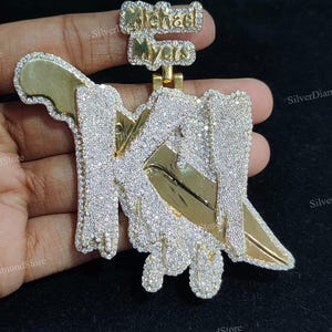 Personalized Name/letter With Symbol Pendant, Rapper Pendant for Men ...