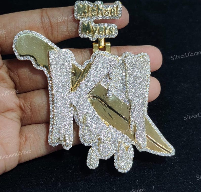 Personalized Name/letter With Symbol Pendant, Rapper Pendant for Men ...