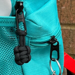 Zipper Pull or Keychain From Paracord With Cobra Knot; SET OF 2, Neon ...