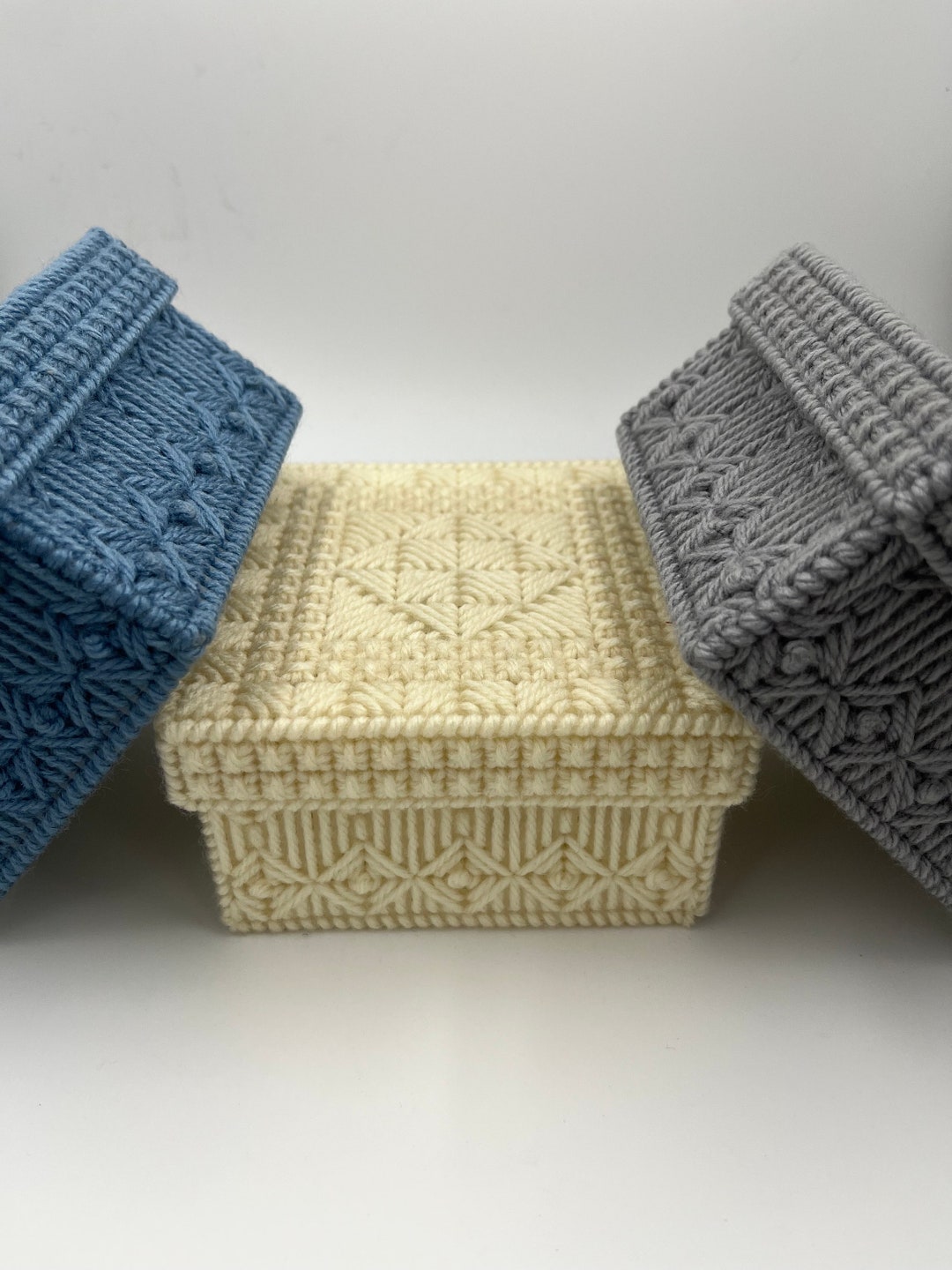 Trinket Box for Her Gift Box for Her Jewelry Box for Her Knit Box for ...