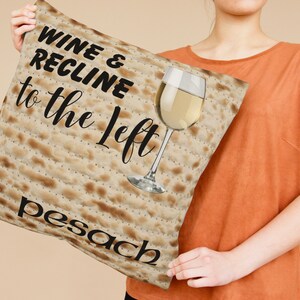 Passover Matzah Seder Reclining Pillow, Two-sided Pesach Seder Pillow ...