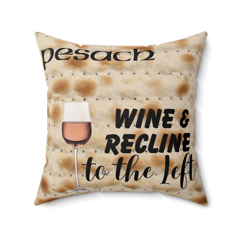 Passover Matzah Seder Reclining Pillow, Two-sided Pesach Seder Pillow ...