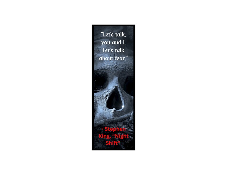 Horror Printable Bookmarks, Horror Book Lover Gift, Digital Bookmark ...