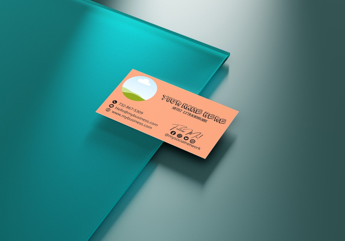 Personalized Artist Business Card Template, Printable Business Cards ...