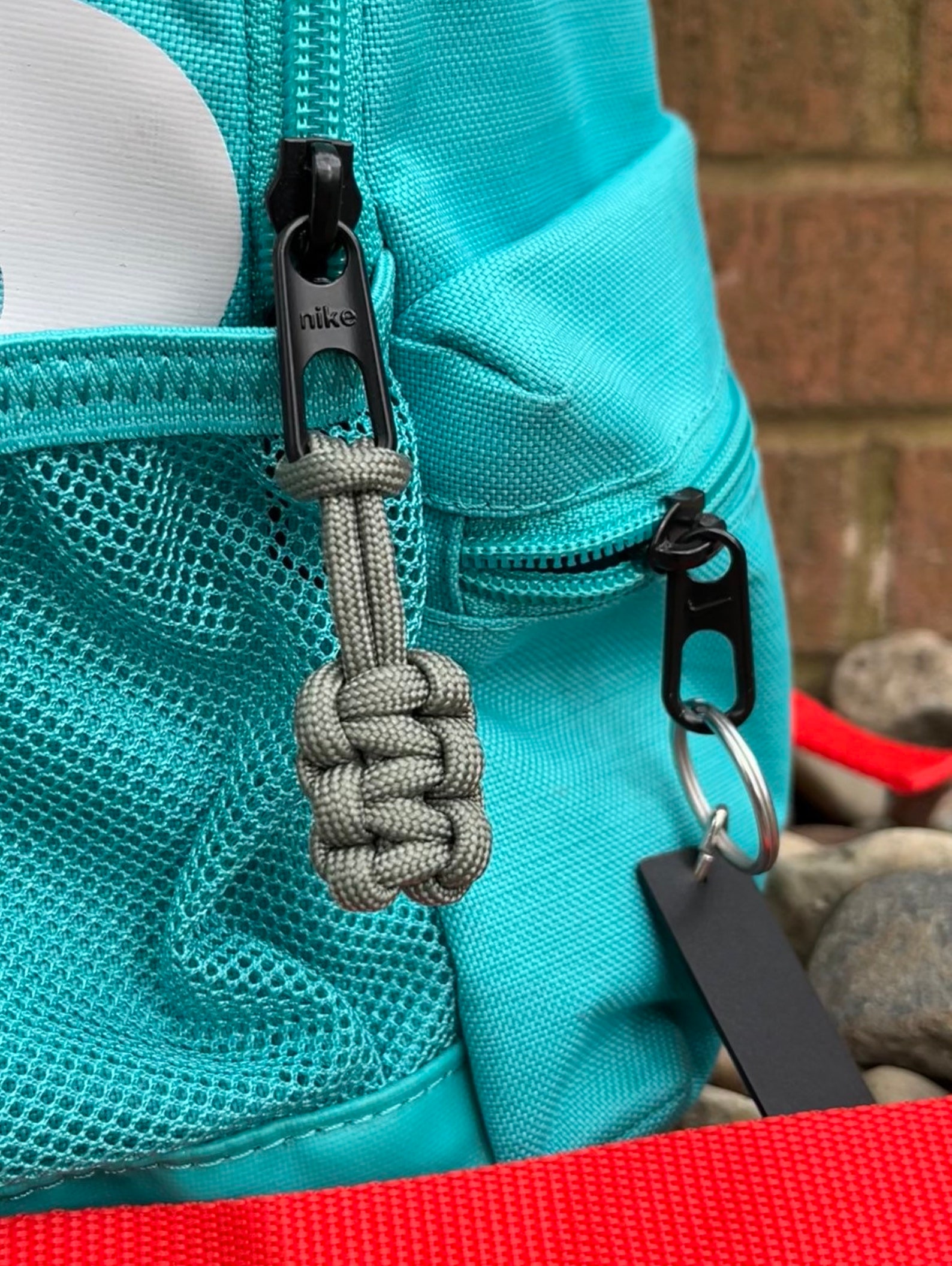 Zipper Pull or Keychain From Paracord With Cobra Knot; SET OF 2, Neon ...