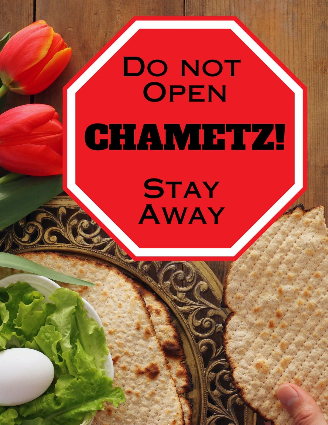 Passover Printable Signs, Printable Pesach Signs, Religious Digital ...