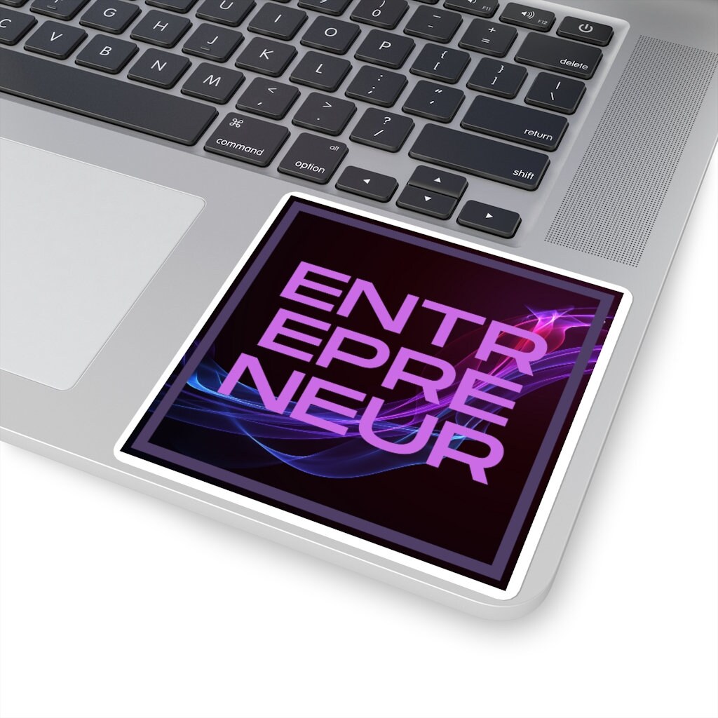 Square Laptop Sticker for Entrepreneur; Multiple Size Options ...