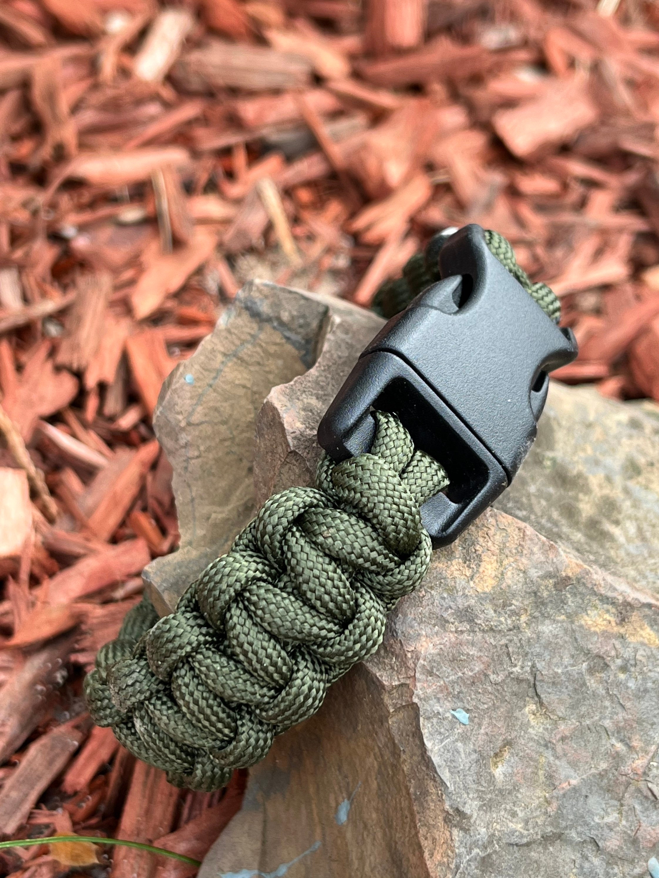 Cobra Knot Paracord Survival Bracelet Black Buckle; Men’s Jewelry ...