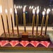 Hanukkah Menorah With Gold & Diamond Design Judaica Decor - Etsy