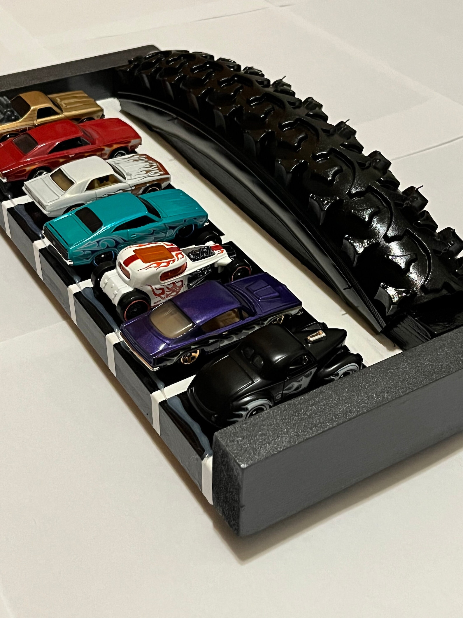 Personalized Toy Car Display for Hot Wheels Cars, Tabletop Hot Wheels ...