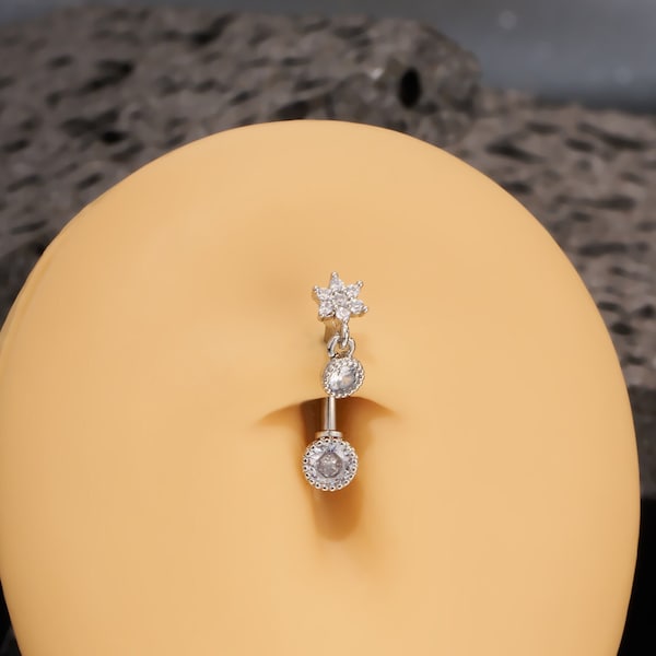 Flower Belly Button Jewelry - Etsy