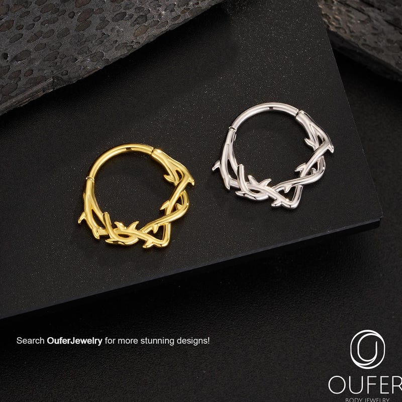 Gold Vine Earring Helix - Etsy