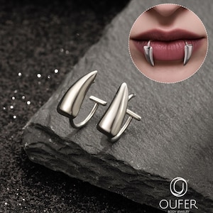 shark bite piercing with hoops