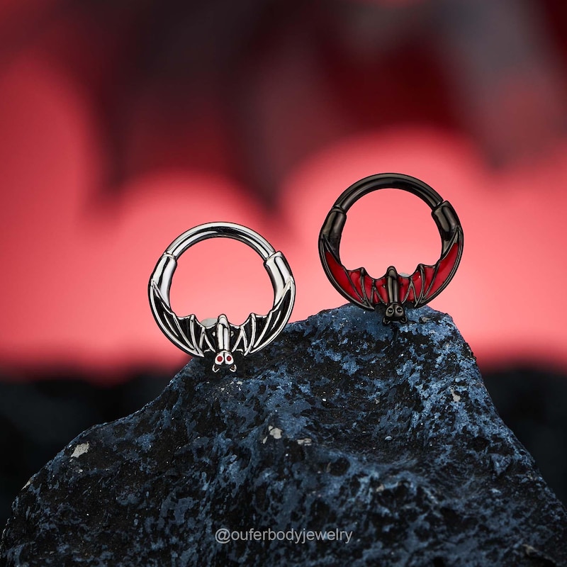 Bat Septum Ring Clicker - Etsy