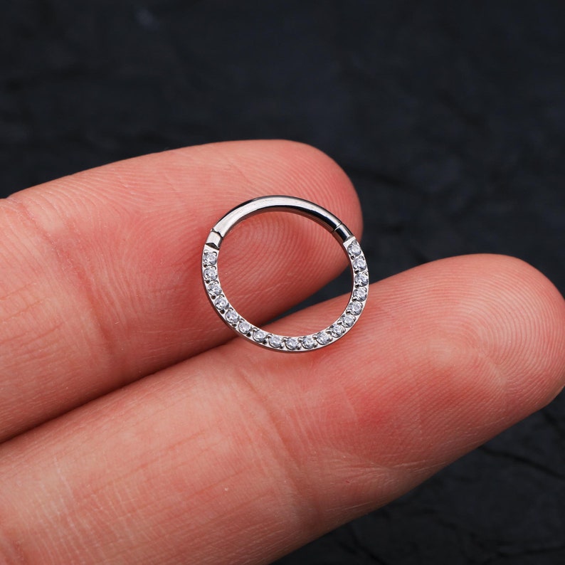 16g Implant Grade Titanium Hinged Hoop/ Titanium Hoop - Etsy