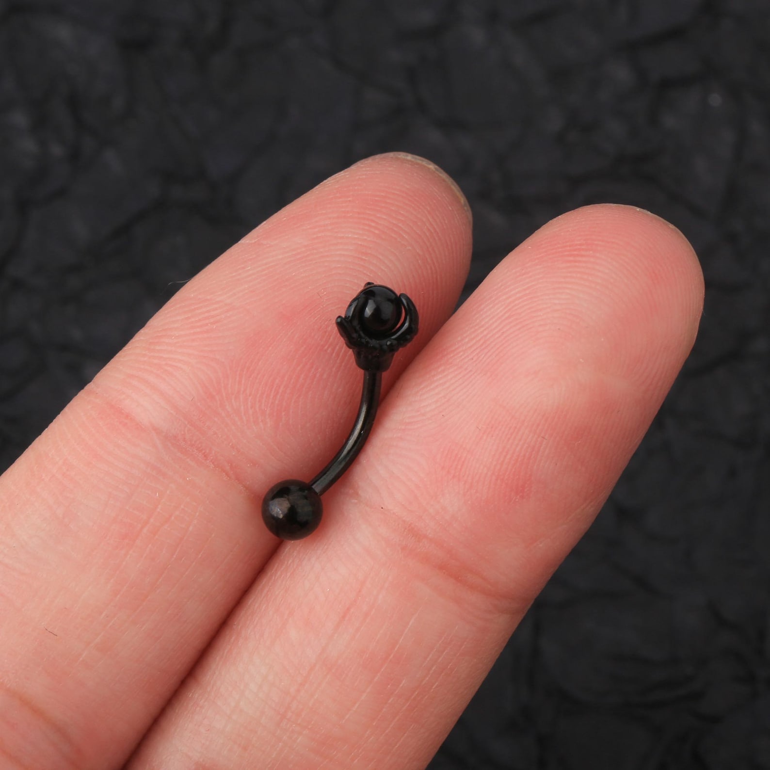 16G Opalite Three Dragon Eyebrow Ring/rook Barbell/eyebrow - Etsy