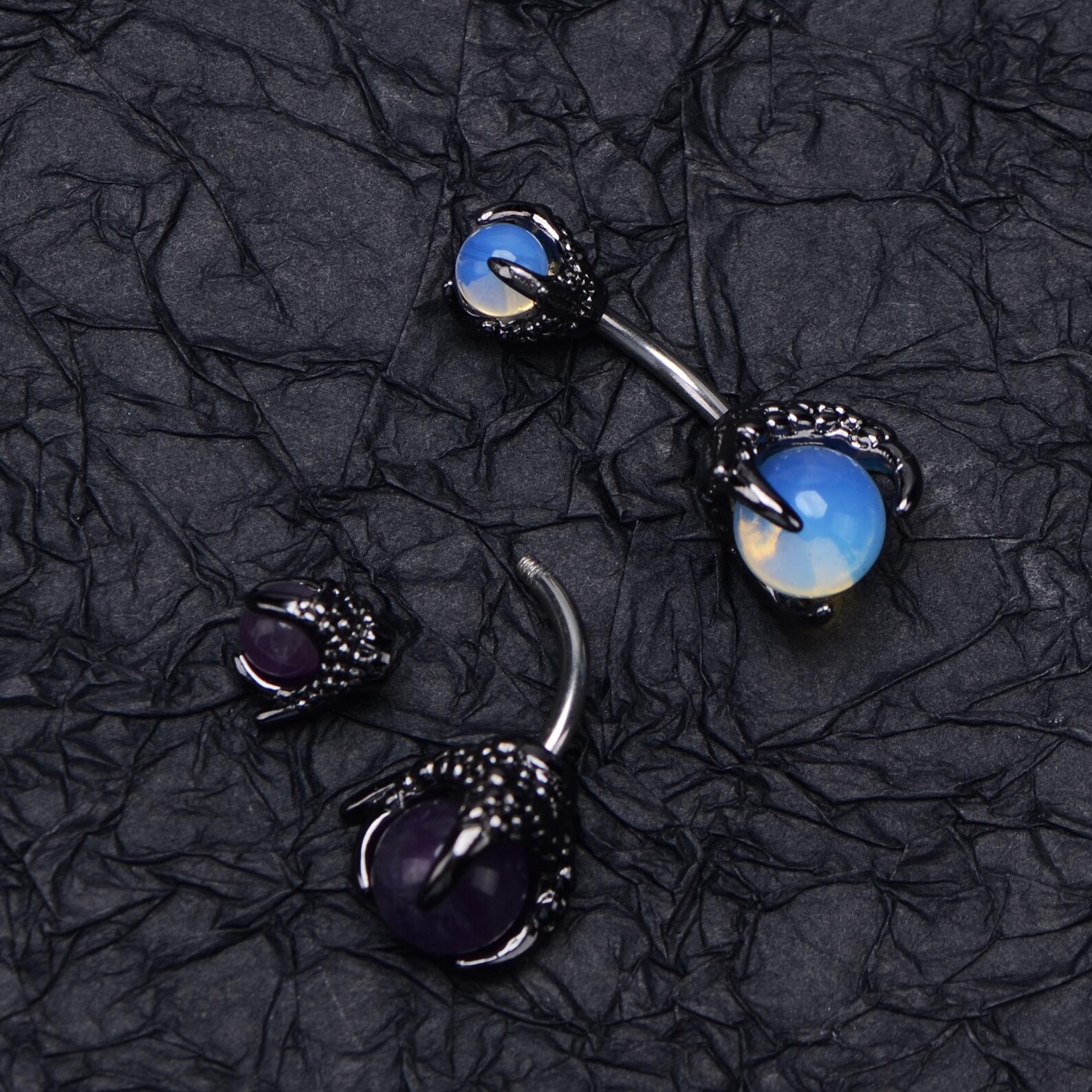 14G Dragon Claw Belly Button Ring/belly Piercing/navel - Etsy