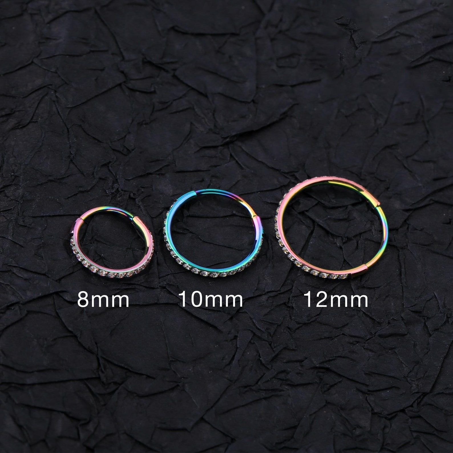 20g Rainbow Cartilage Hoop Nose Hoop Helix Hoop Lobe - Etsy