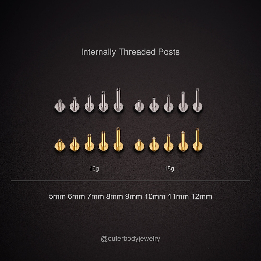 16G 18G 5-12mm Internally Threaded Implant Titanium Replacement Post ...