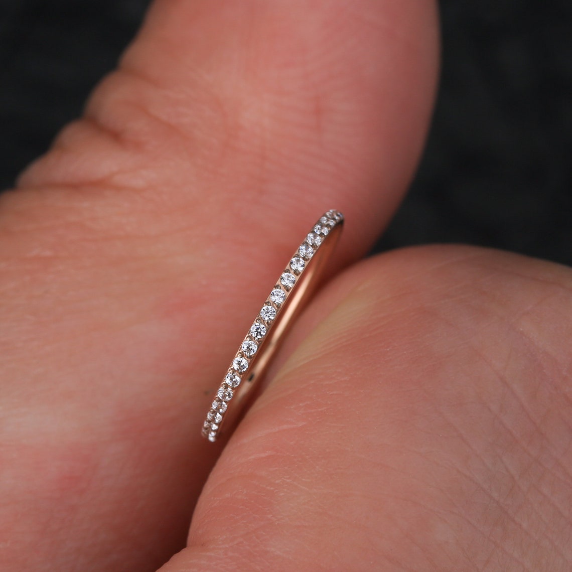 18G Rose Gold CZ Dainty Conch/tragus Jewelry/cartilage - Etsy