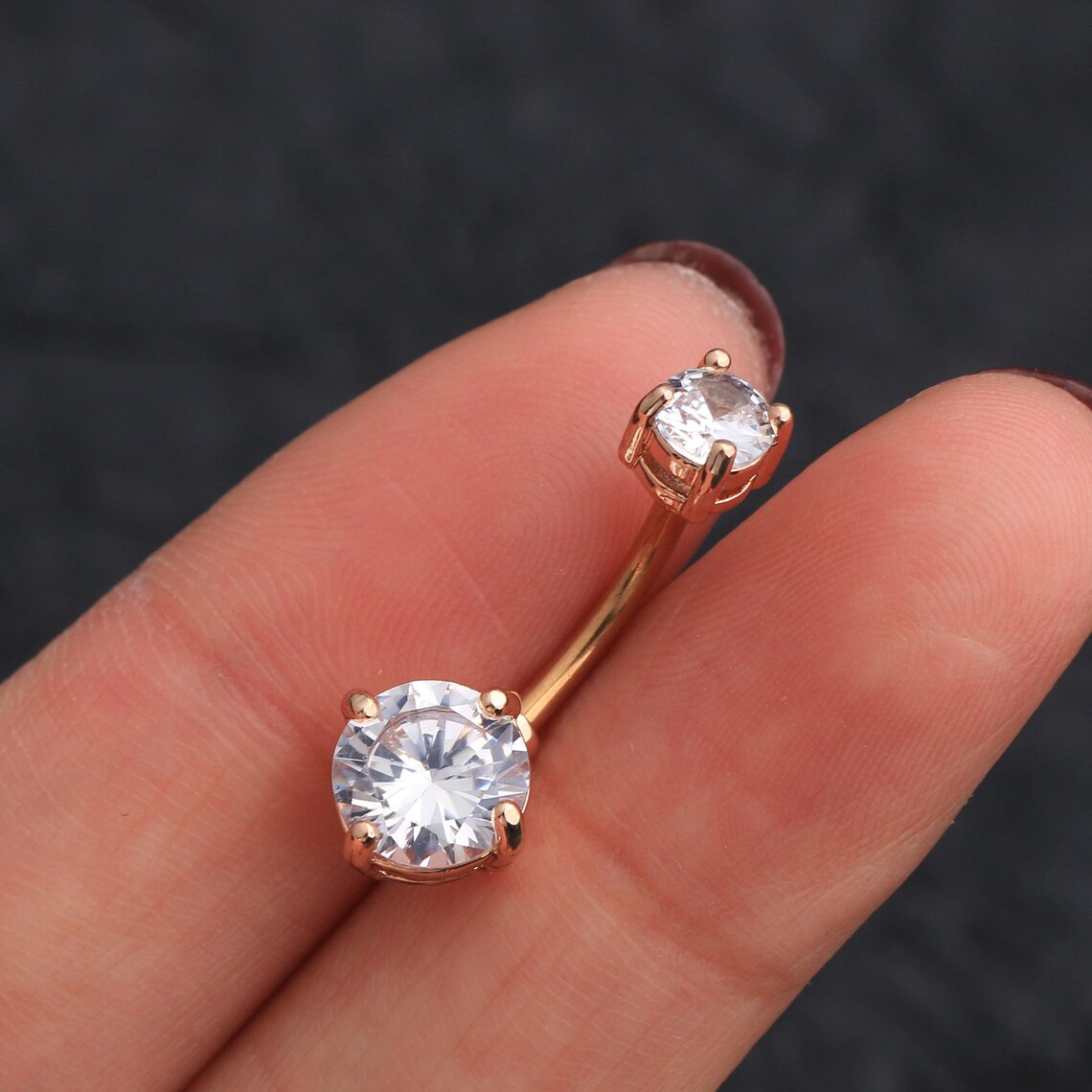 5PC Dangle Belly Button Rings/ CZ Navel Piercing/ Belly - Etsy