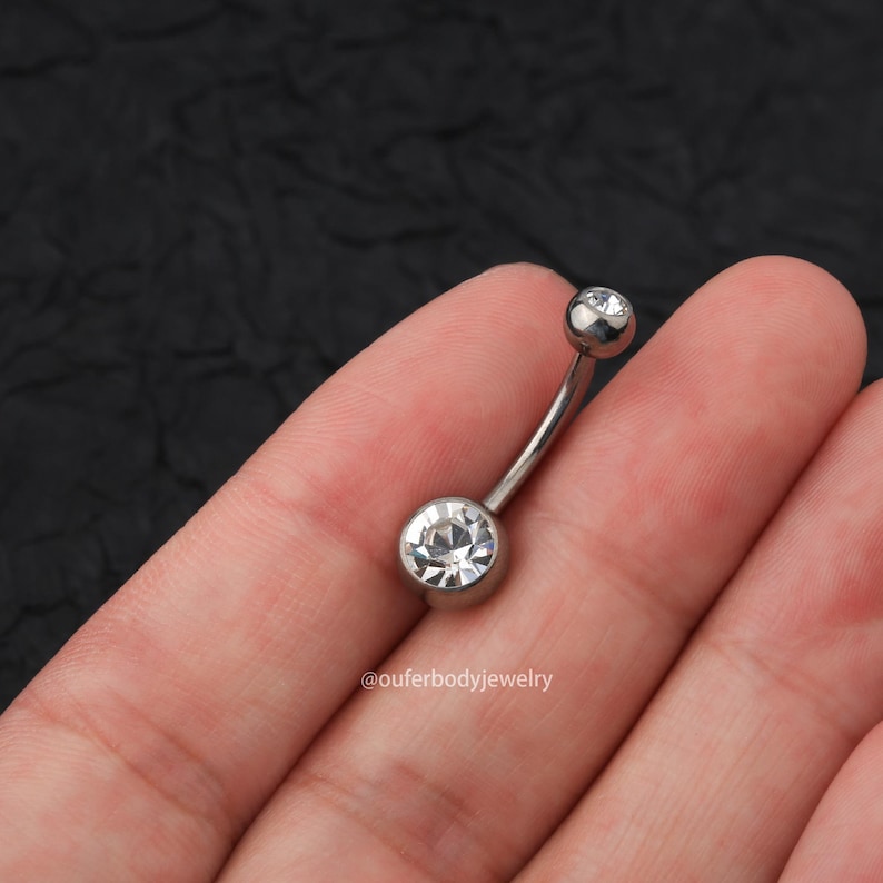 14G Implant Grade Titanium Belly Button Navel - Etsy