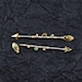 14g Burnished Gold Industrial Barbell Arrow With Stone - Etsy