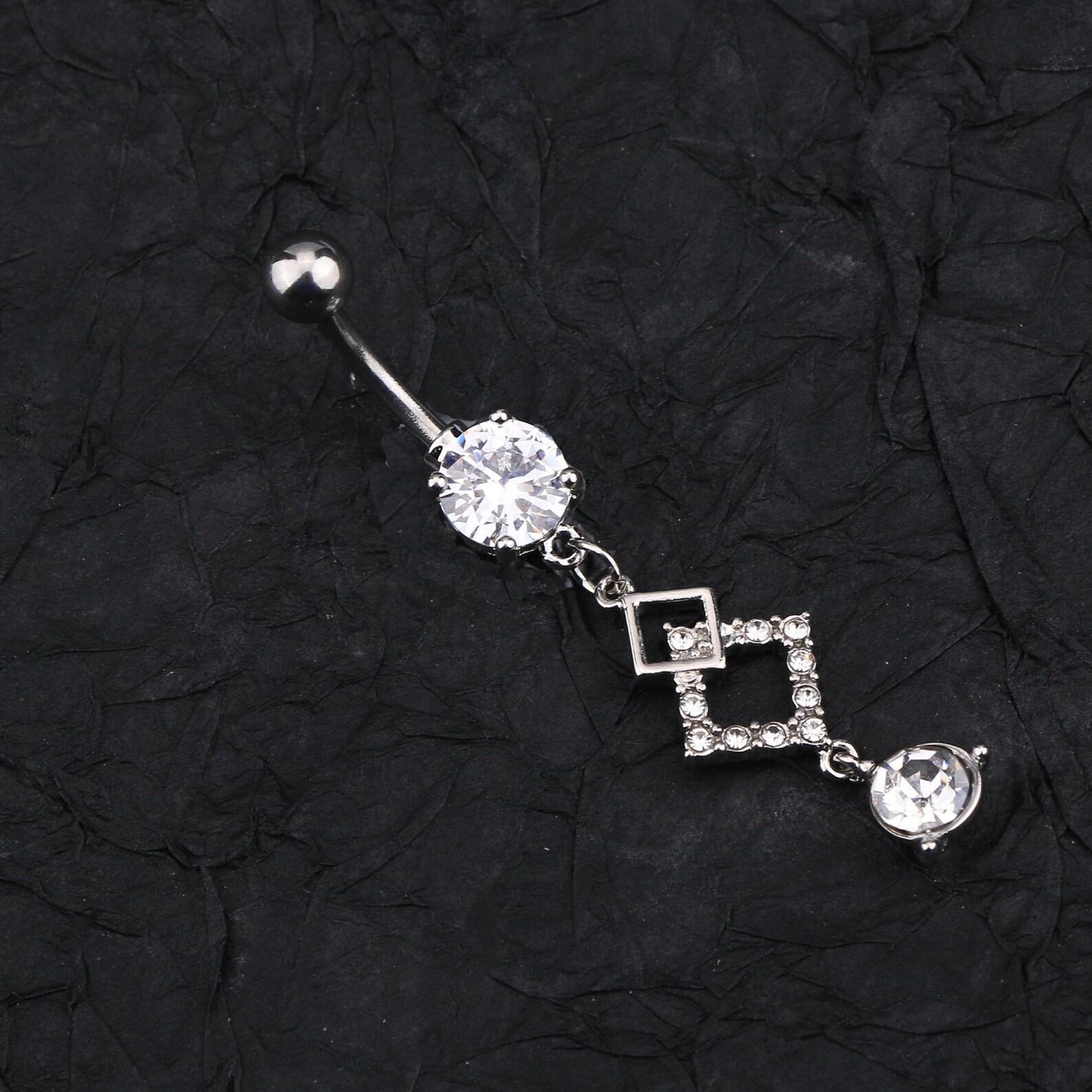 5PC 14G Stainless Steel Belly Button Rings/dangle Belly Ring - Etsy