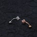 16G CZ Heart Shape Rook Ring/ Eyebrow Curved Rings/ Snug Rook Barbell ...