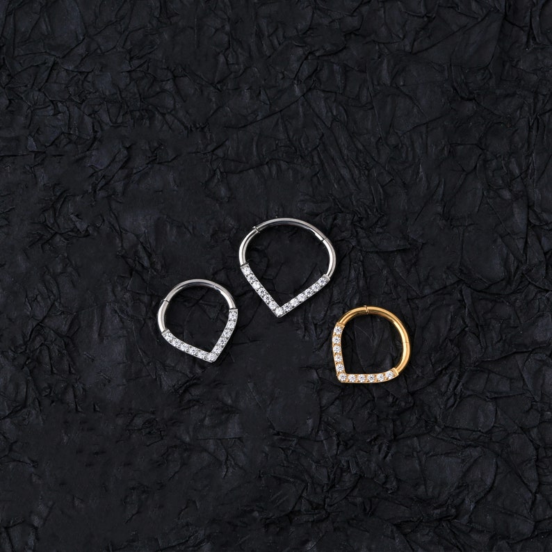 16G Implant Grade Titanium V Shaped Septum Ring/daith - Etsy