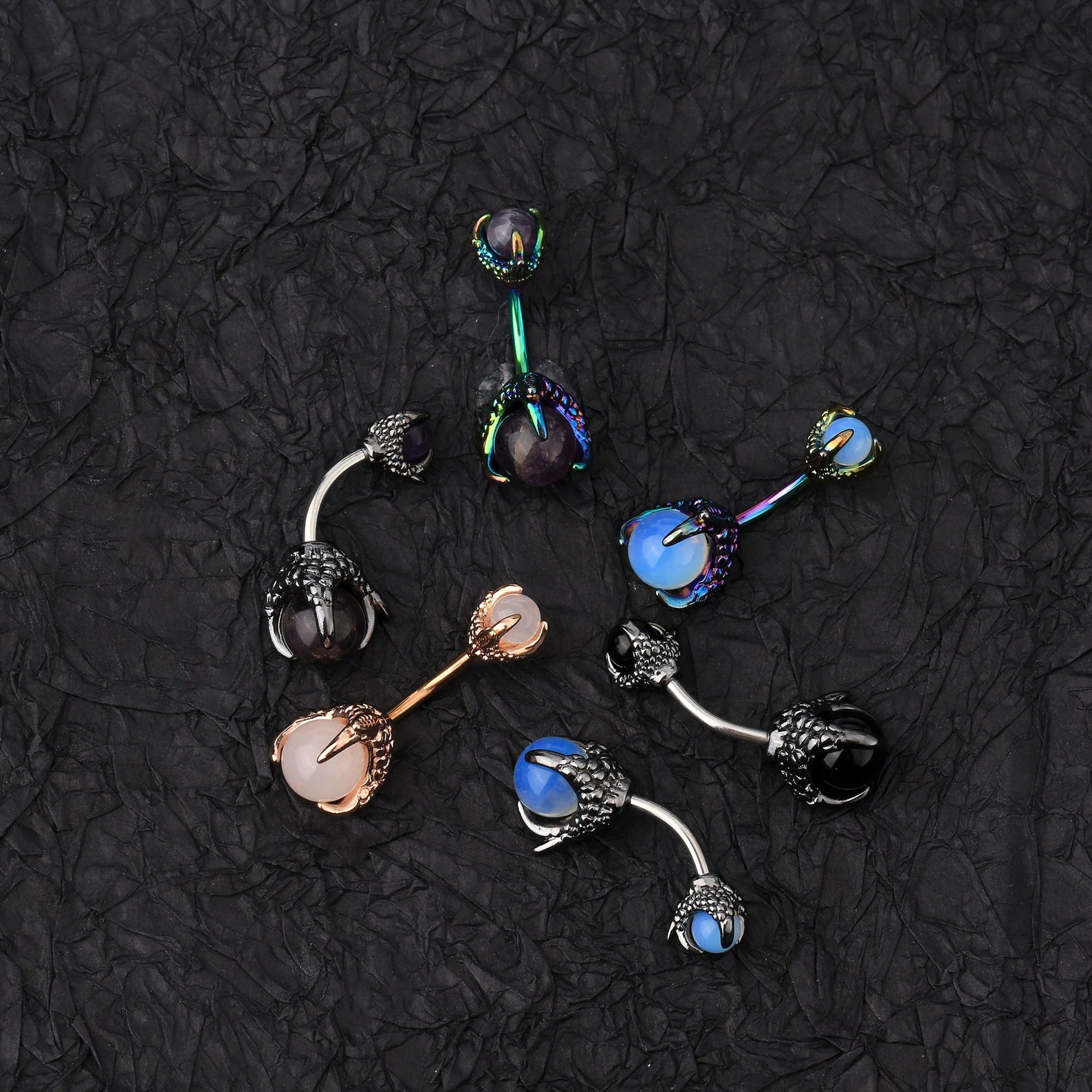 14G Dragon Claw Belly Button Ring/belly Piercing/navel - Etsy