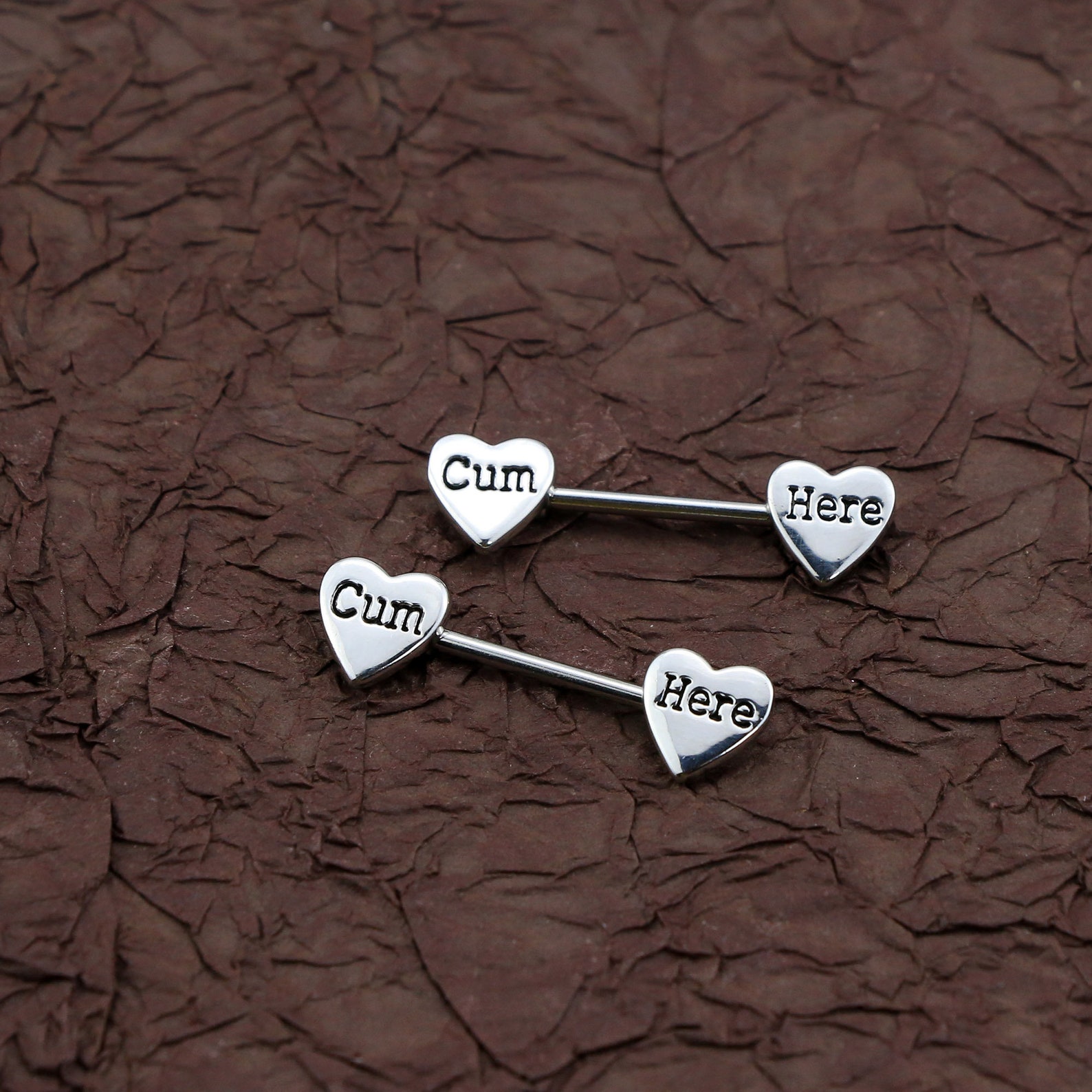 2pcs 14g Cum Here Lick Me Bite Fuck Me Suck Itnipple Etsy