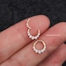 6mm 14K Solid Gold Helix Earring/cz Septum Ring/tragus Hoop/hoop ...