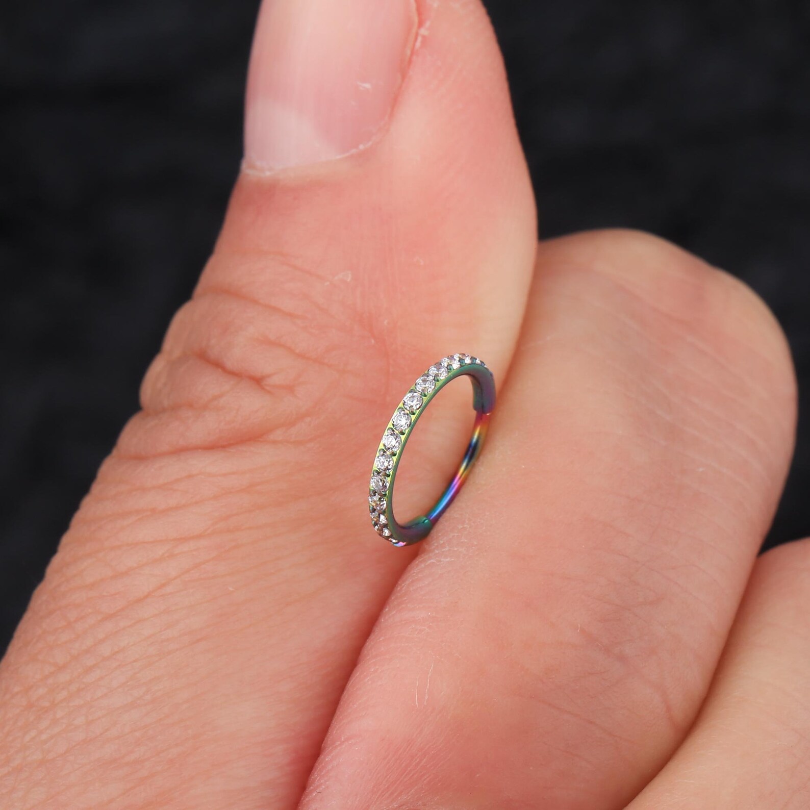 20g Rainbow Cartilage Hoop Nose Hoop Helix Hoop Lobe | Etsy