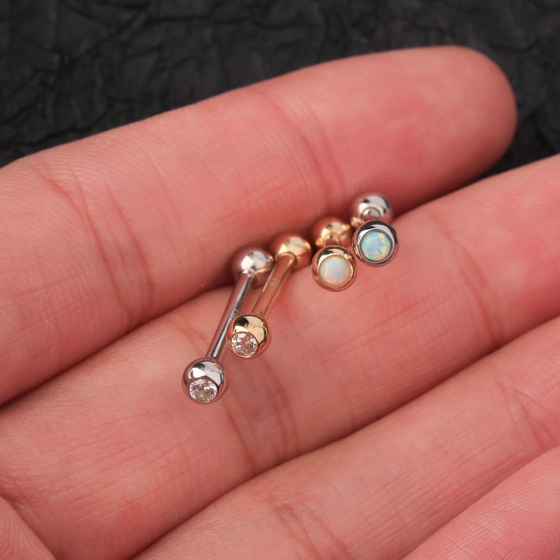 1 Piece 14K Gold Nipple Rings/nipple Barbells/nipple - Etsy