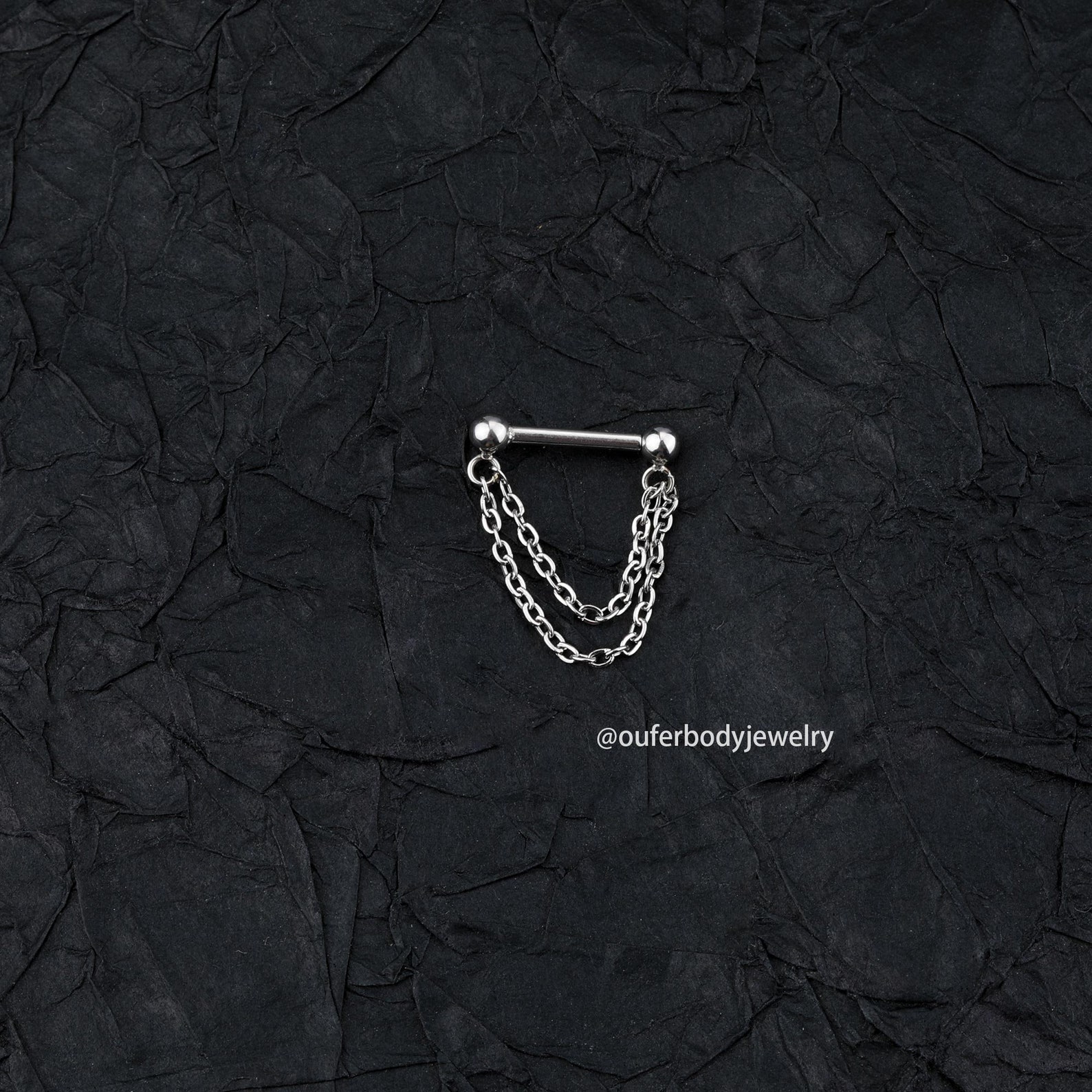 16G Threadless End Septum Chain/cartilage Earring/helix - Etsy