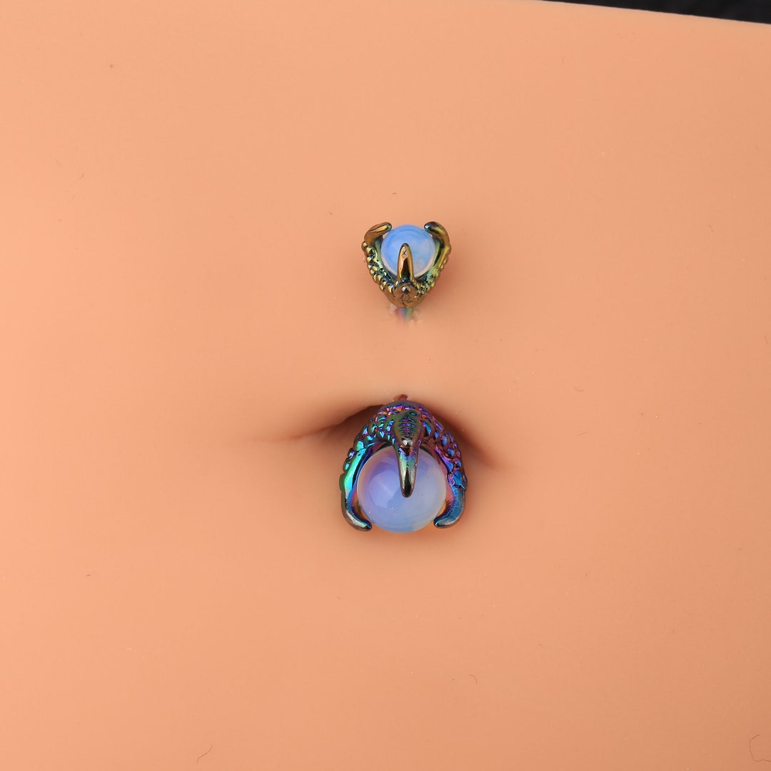 14G Dragon Claw Belly Button Ring/belly Piercing/navel - Etsy