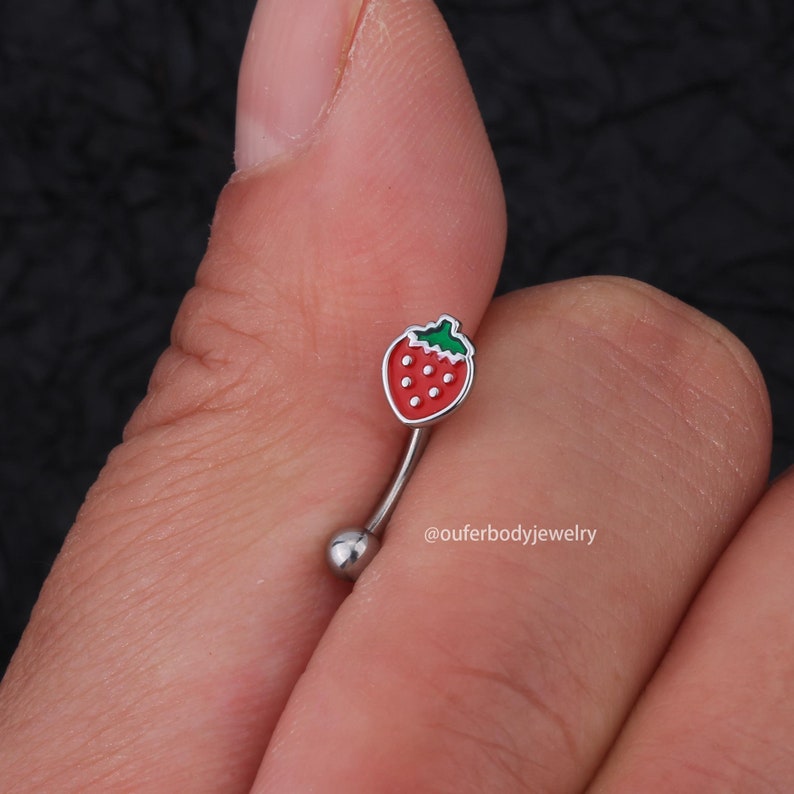 16G Fruit Eyebrow Earring/rook Barbell/curved Barbell/rook - Etsy