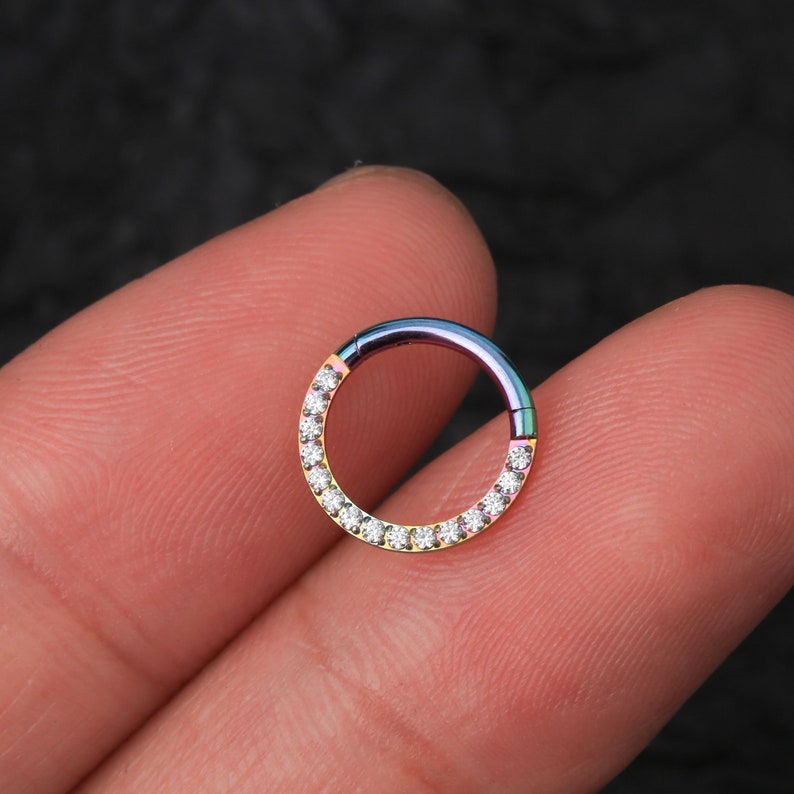 16g Implant Grade Titanium Hinged Hoop/ Titanium Hoop - Etsy