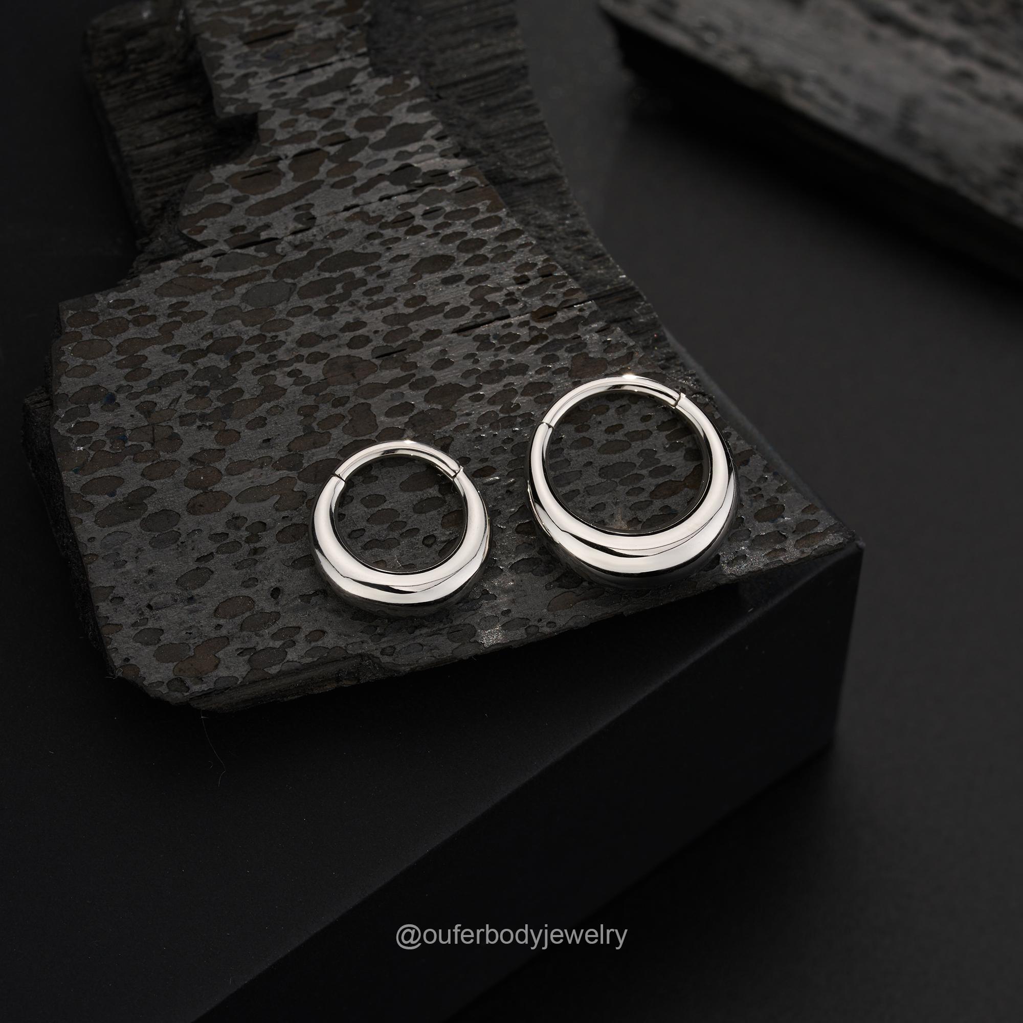 16G Surgical Steel Chunky Septum Ring/hinged Septum Clicker/thick ...