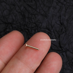 14K 16G 18G 20G THREADLESS Replacement/threadless Post/push Pin Back ...