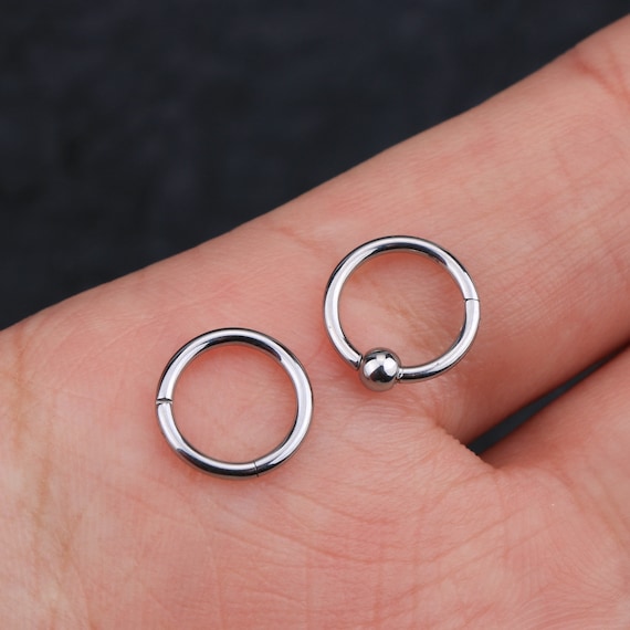 16G 2PCS Hinged Segment/septum and Nose Ring/nose - Etsy