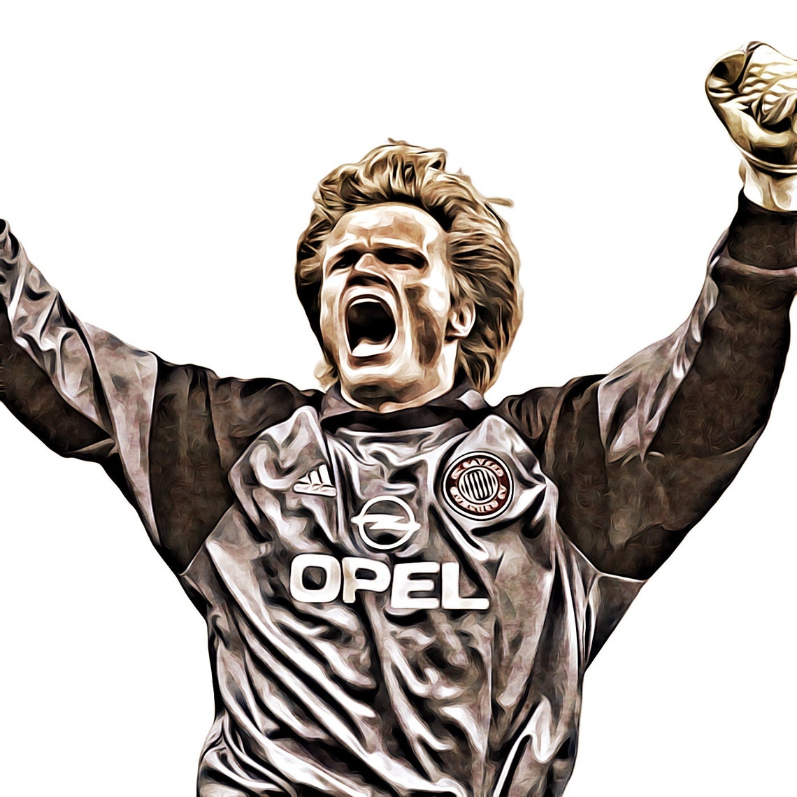 Oliver Kahn Bayern Munich FC Legend Print A3 A4 Envío gratis | Etsy