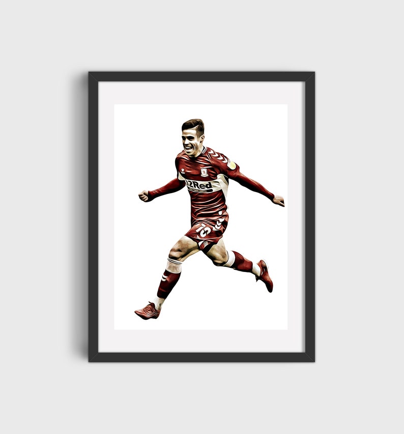 Emerson Middlesbrough FC Legend Print A3 A4 Free Postage Home Décor ...