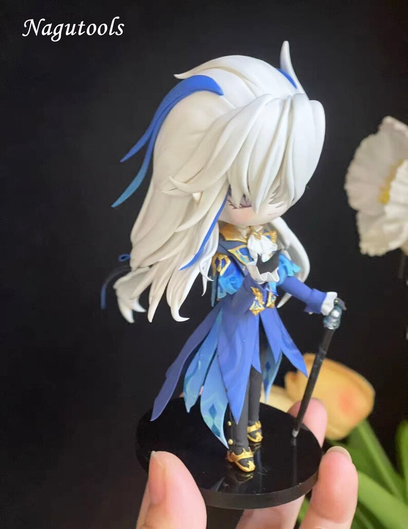 Genshin Impact Neuvillette Clay Figure, Genshin Art, Clay Art, Genshin ...