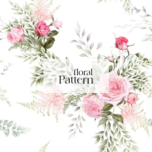 Watercolor Peonies Seamless Floral Pattern Digital Paper - Etsy